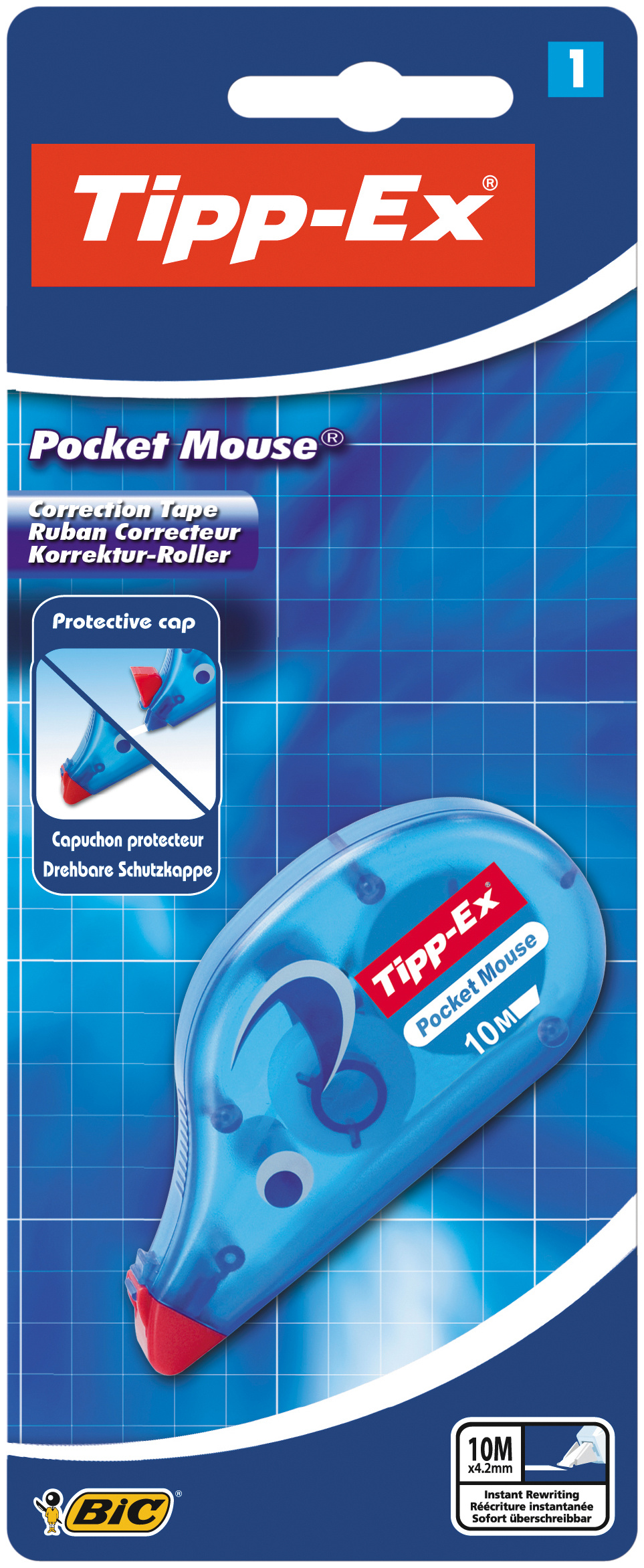 Cinta Corrección 4.2mm Tipp-Ex Roller Pocket Mouse - 5 Correctores En ...